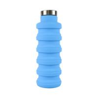China Custom Logo Silicone Water Bottle Foldable For Outdoor Carrying for sale