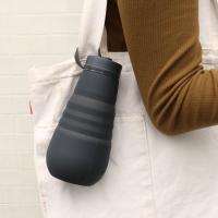 China Leakproof Foldable Silicone Drinking Bottle BPA Free For Travel Camping for sale