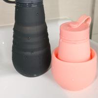 China Leakproof Foldable Silicone Drinking Bottle BPA Free For Travel Camping for sale
