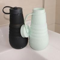 China Leakproof Foldable Silicone Drinking Bottle BPA Free For Travel Camping for sale