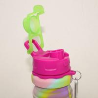 China BPA Free Collapsible Silicone Water Bottle For Outdoor Sport 500ml Capacity for sale