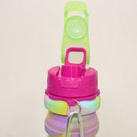 China BPA Free Collapsible Silicone Water Bottle For Outdoor Sport 500ml Capacity for sale