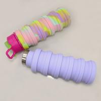 China 500ml Eco Friendly Silicone Water Bottle For Sport Travel Drinking for sale
