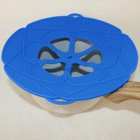 China Food Grade Silicone Pan Lid Cover Reusable With Double Hangs For Cooking for sale