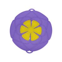 China Food Grade Silicone Pan Lid Cover Reusable With Double Hangs For Cooking for sale