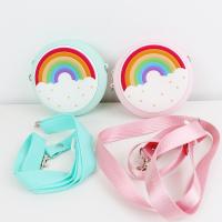 China Mini Rainbow Custom Made Silicone Shoulder Bag For Kid Baby for sale
