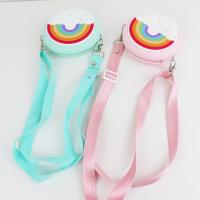 China Mini Rainbow Custom Made Silicone Shoulder Bag For Kid Baby for sale