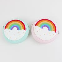 China Mini Rainbow Custom Made Silicone Shoulder Bag For Kid Baby for sale