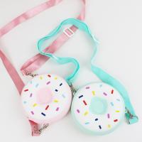 China Donut Shape Custom Made Silicone Crossbody Bag With Zippers OEM ODM for sale