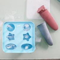 China Family DIY Ice Cream Mold Tray With Food Grade Soft Silicone Material for sale