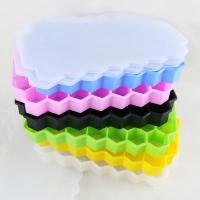 China Food Grade Ice Cube Silicone Molds Trays BPA Free Honeycomb Shape 37 Cell for sale