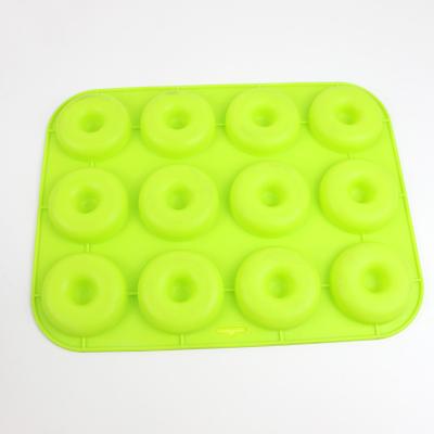 China Mini Doughnut Silicone Mould , Food Grade Silicone Baking Tray for sale