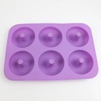 China Mini Non Toxic Silicone Doughnut Moulds For Cupcake Muffin Making for sale