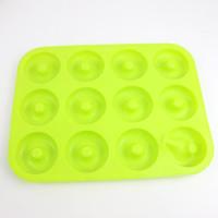 China Mini Doughnut Silicone Mould , Food Grade Silicone Baking Tray for sale