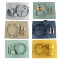 China Waterproof Non Slip Silicone Baby Bowl Set With Customized Logo for sale