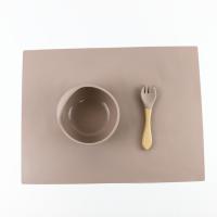 China Food Grade Silicone Tableware Set , Silicone Suction Divided Plate Waterproof for sale