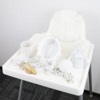 China 1Set 8 Pcs Silicone Baby Feeding Set Sustainable Pantone Color for sale