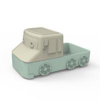 China Cartoon Cute Silicone Suction Plate Car Shape For Baby Eating Food for sale
