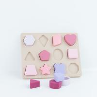 China Geometric Shape Silicone Puzzle BPA Free Eco Friendly For Kids Education for sale