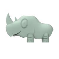 China Pantone Colors Bathtub Water Spout Cover BPA Free Cartoon Cute Rhino Shape for sale