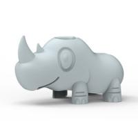 China Pantone Colors Bathtub Water Spout Cover BPA Free Cartoon Cute Rhino Shape for sale