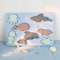 China Ocean World Silicone Puzzle BPA Free Eco Friendly For Kids Education for sale