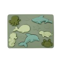 China Ocean World Silicone Puzzle BPA Free Eco Friendly For Kids Education for sale
