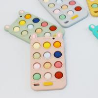 China BPA Free Silicone Baby  mobile phone shape Teethers for Comfort and Relief baby teeths painful for sale
