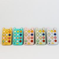 China BPA Free Silicone Baby  mobile phone shape Teethers for Comfort and Relief baby teeths painful for sale