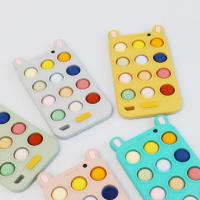 China BPA Free Silicone Baby  mobile phone shape Teethers for Comfort and Relief baby teeths painful for sale