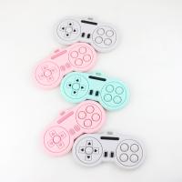 China Baby Teething Products - Washable Various Colors custom cute cartoon player controller shape silicone teethers toys for sale