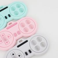 China Baby Teething Products - Washable Various Colors custom cute cartoon player controller shape silicone teethers toys for sale