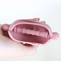 China Custom Various Shapes pig shape handle grip Silicone Teether for Baby with Various Designs for sale