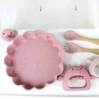China Custom Various Shapes pig shape handle grip Silicone Teether for Baby with Various Designs for sale