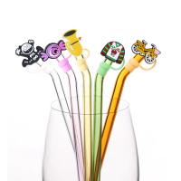 China Custom Silicone Straw Cover -40℃ to 230℃ Temperature Range Customized Size straw topper charms for sale