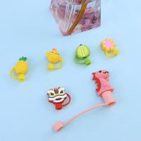 China Custom Silicone Straw Cover -40℃ to 230℃ Temperature Range Customized Size straw topper charms for sale