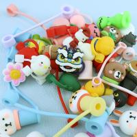 China Custom Silicone Straw Cover -40℃ to 230℃ Temperature Range Customized Size straw topper charms for sale