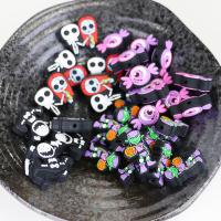 China Custom Non-toxic Silicone Teething Beads With Hole for Baby Teething focals for halloween christmas for sale
