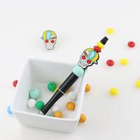 China Custom halloween skull pumpkins Silicone Focal Bead for DIY pens keychains for sale