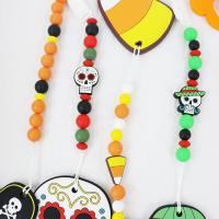 China Hot selling Halloween Silicone Focal Beads  for baby DIY teething keychains for sale