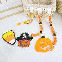 China Hot selling Halloween Silicone Focal Beads  for baby DIY teething keychains for sale