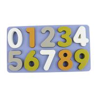 China Wholesale low MOQ Silicone Number Puzzle BPA Free Eco Friendly For Kids Education for sale