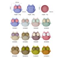 China Non Toxic Toddler Silicone Divided Animal Shape Plates Dishwasher Safe for sale