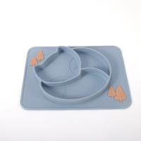China Microwave Safe Silicone Plates Baby Spoon BPA Free Non-Toxic Soft For Babies for sale