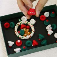 China Silicone O Ring Beads Safe And Non-Toxic Silicone 3D Christmas Hat Beads for sale