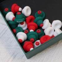 China Wholesale 100% Safe Bpa free Silicone Bead with 3D Christmas Hat Focals - Non-toxic for sale