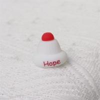 China Wholesale 100% Safe Bpa free Silicone Bead with 3D Christmas Hat Focals - Non-toxic for sale
