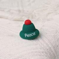 China Wholesale 100% Safe Bpa free Silicone Bead with 3D Christmas Hat Focals - Non-toxic for sale