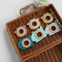 China BPA Free Silicone Baby Teether With Wooden Ring Teething Relief For Babies Durable for sale