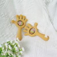 China ODM Baby Silicone Toys Age Group Babies Kids Children Rattle Palm Hand Shape for sale